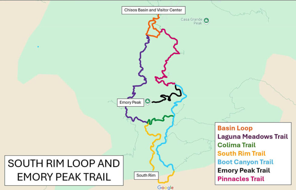 Step-By-Step Guide to the South Rim Loop and Emory Peak | Whereabouts ...